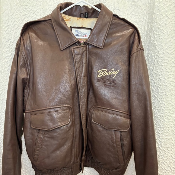 Boeing | Jackets & Coats | Excelled Vintage Boeing Leather B7 Bomber ...